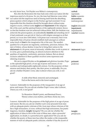 Arnold Study Of Poetry | PDF