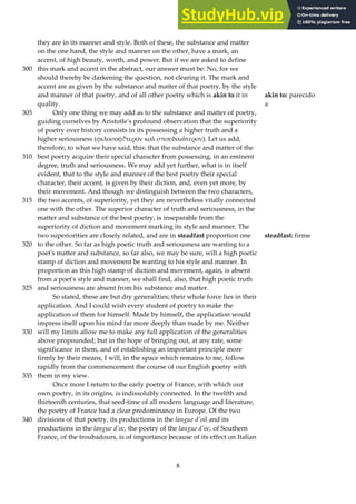 Arnold Study Of Poetry | PDF