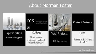 Ar Norman foster and works casestudy | PPTX