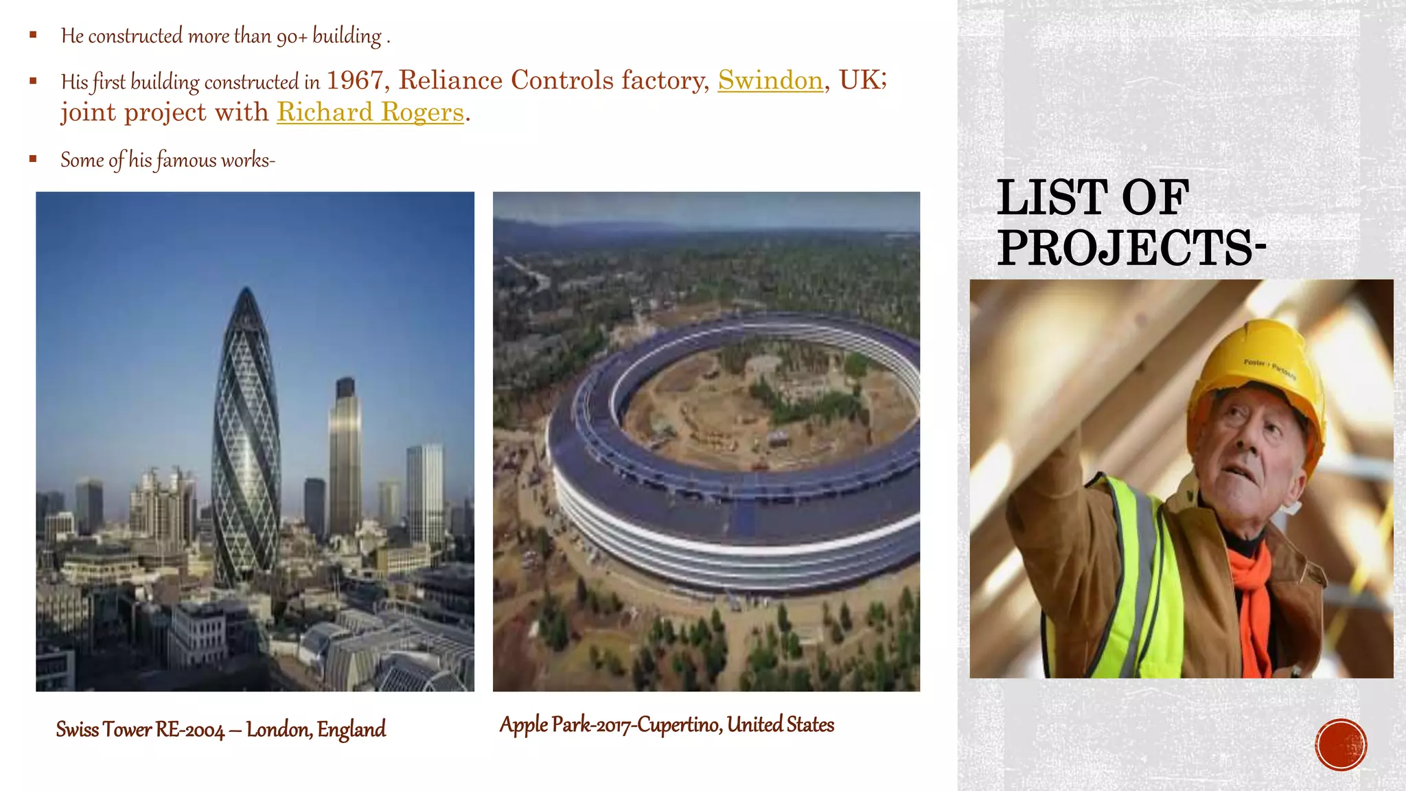 Ar.Norman Foster by Shrikant | PPTX