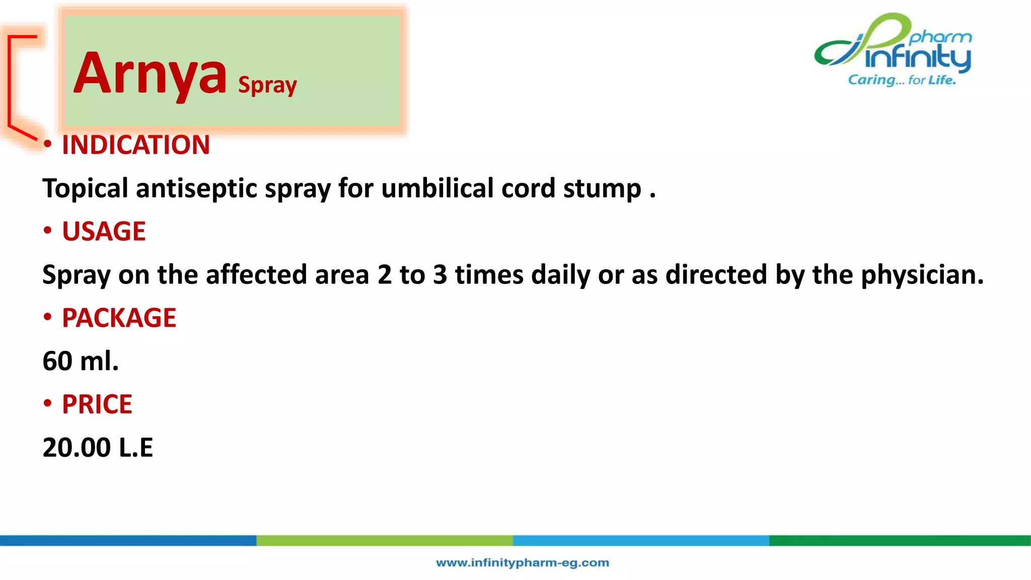 Arnya Alcohol Spray for Umblical Cord | PPT