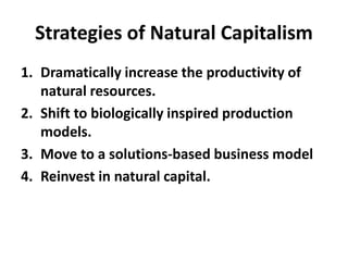 A Road Map For Natural Capitalism | PPTX