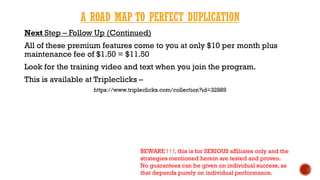 A Road Map To Perfect Duplication | PPT