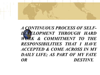 A road map for self development | PPT