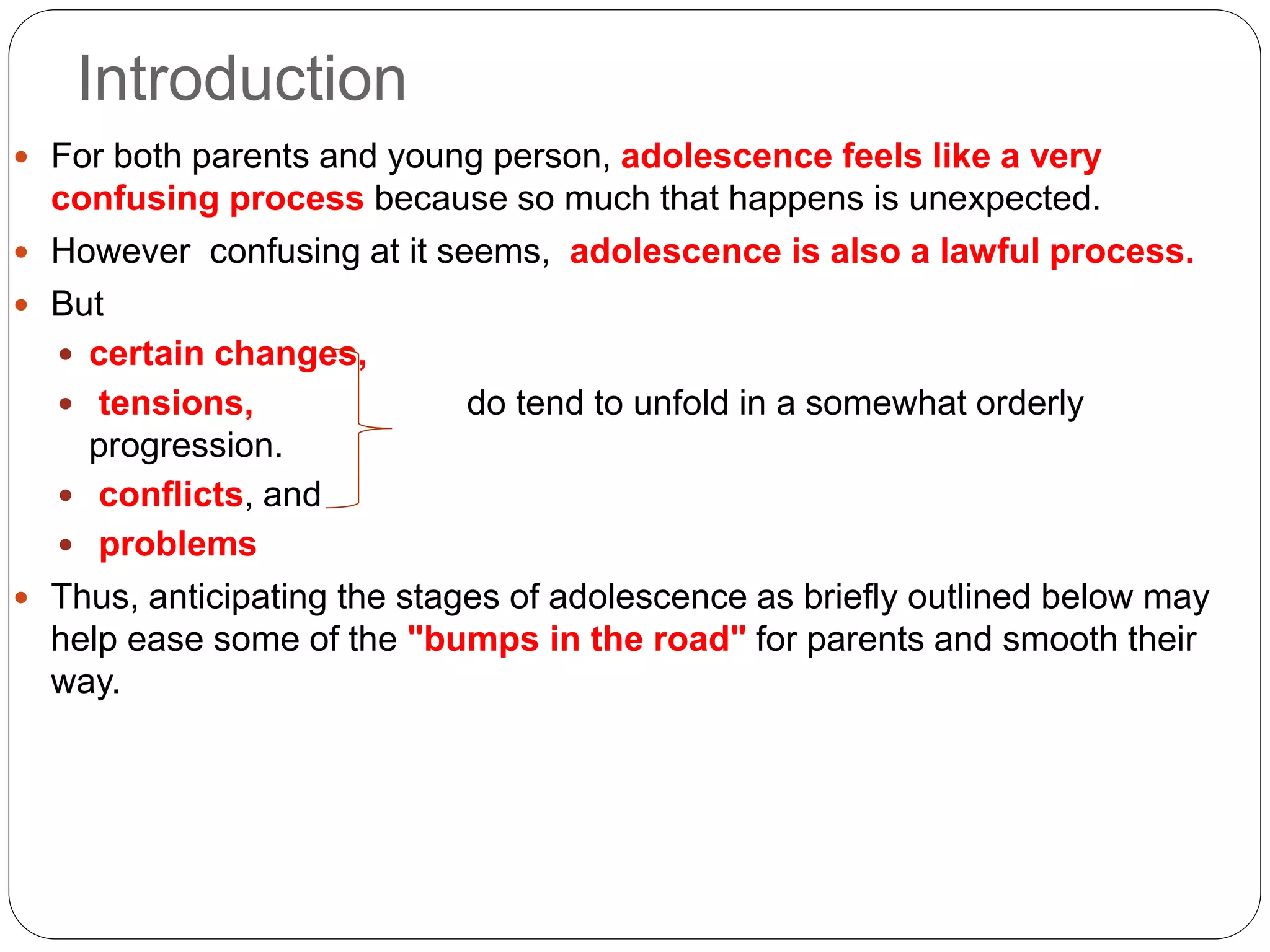 A roadmap to adolescent growth | PPTX