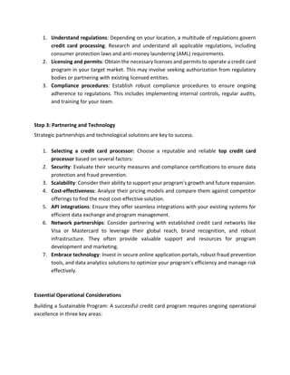 A Roadmap To Credit Cards For Financial Service Market | PDF