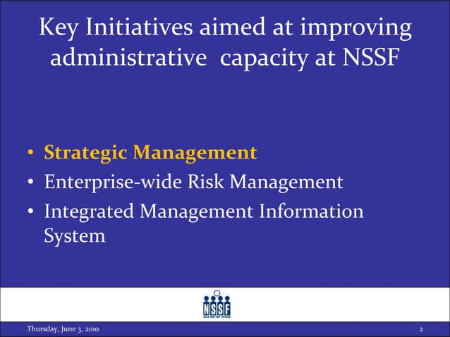 A Road Map To Improving Social Security Schemes Administrative Capacity ...