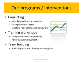 Performance Consulting & Training Services | PPTX
