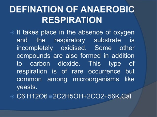 Arobic and anerobic respiration | PPTX | Chemistry | Science