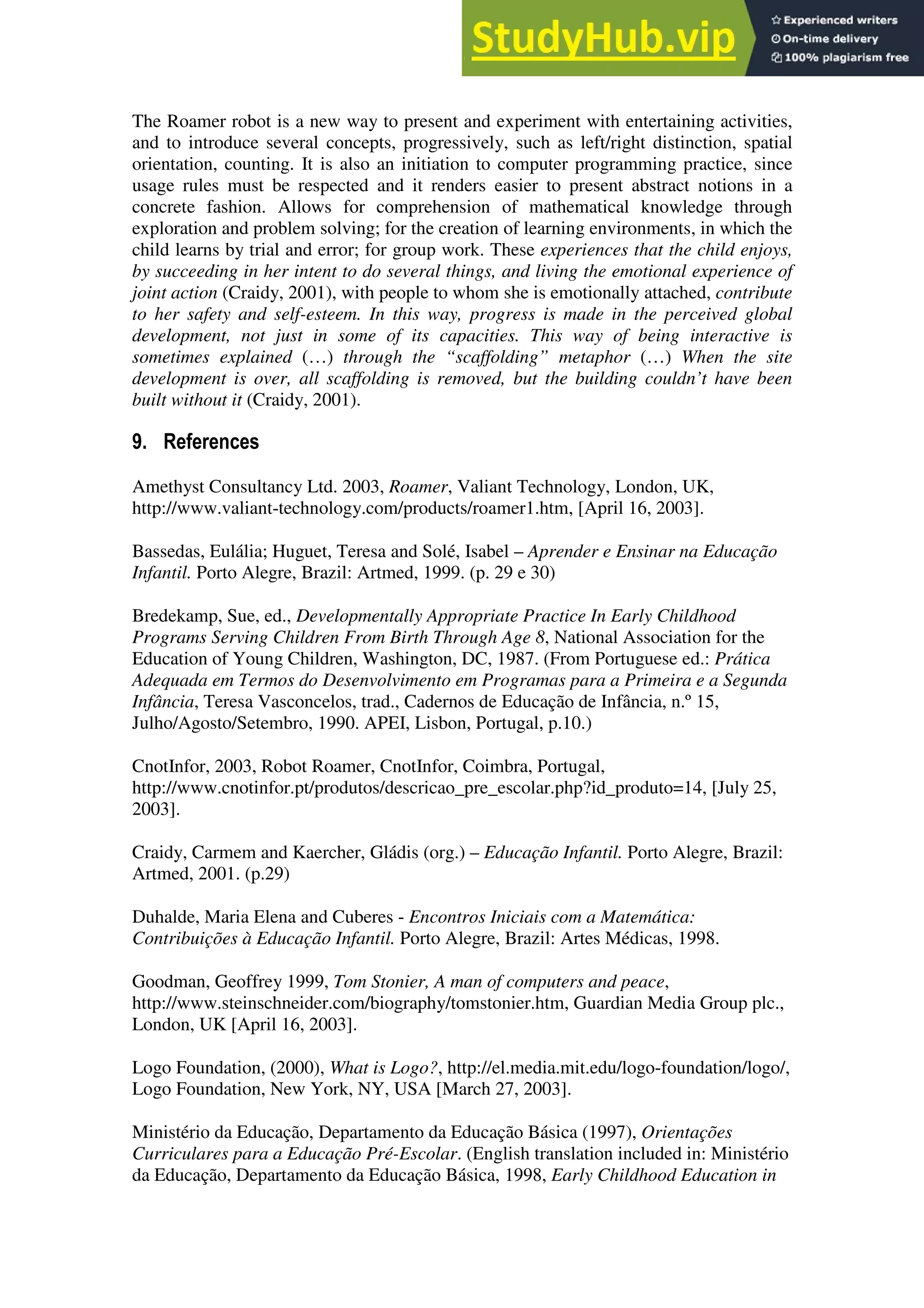 A Robot In Kindergarten | PDF