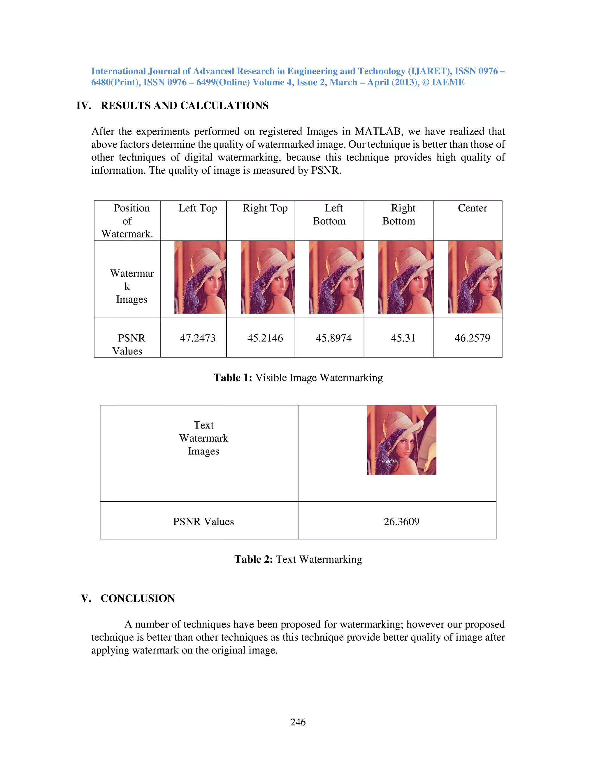 A robust and secure visible watermarking scheme based on multi | PDF