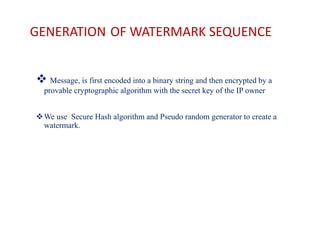 A robust fsm watermarking scheme for ip protection of sequential circuit design copy | PPT