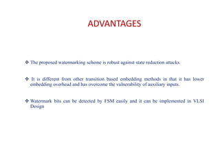 A robust fsm watermarking scheme for ip protection of sequential ...