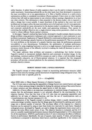 A robust multi criteria optimization approach | PDF