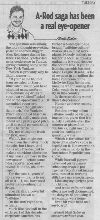 Newspaper column | PDF