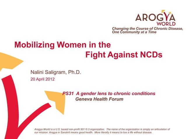 Mobilizing Women in the Fight Against NCDs | PPT