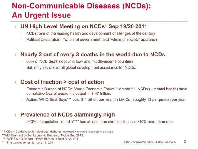 Mobilizing Women in the Fight Against NCDs | PPT