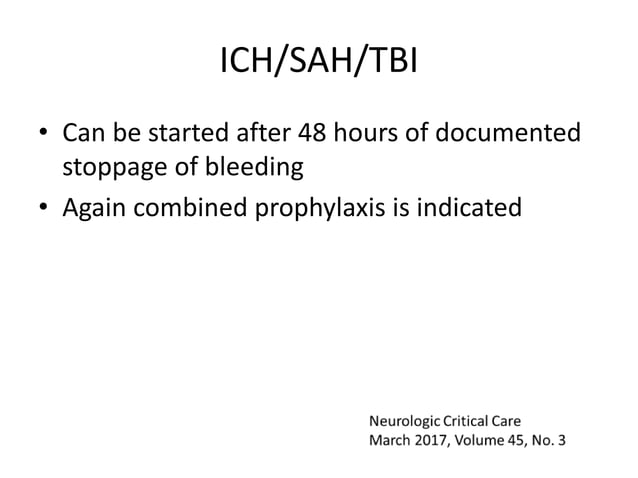 A role of anticoagulation in neurocritical care jhjk | PPTX ...
