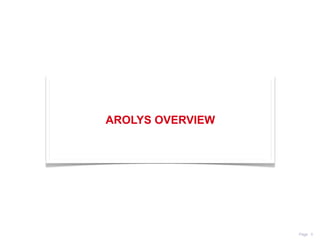 Arolys | The key of your competitiveness / Value Analysis and Design to ...