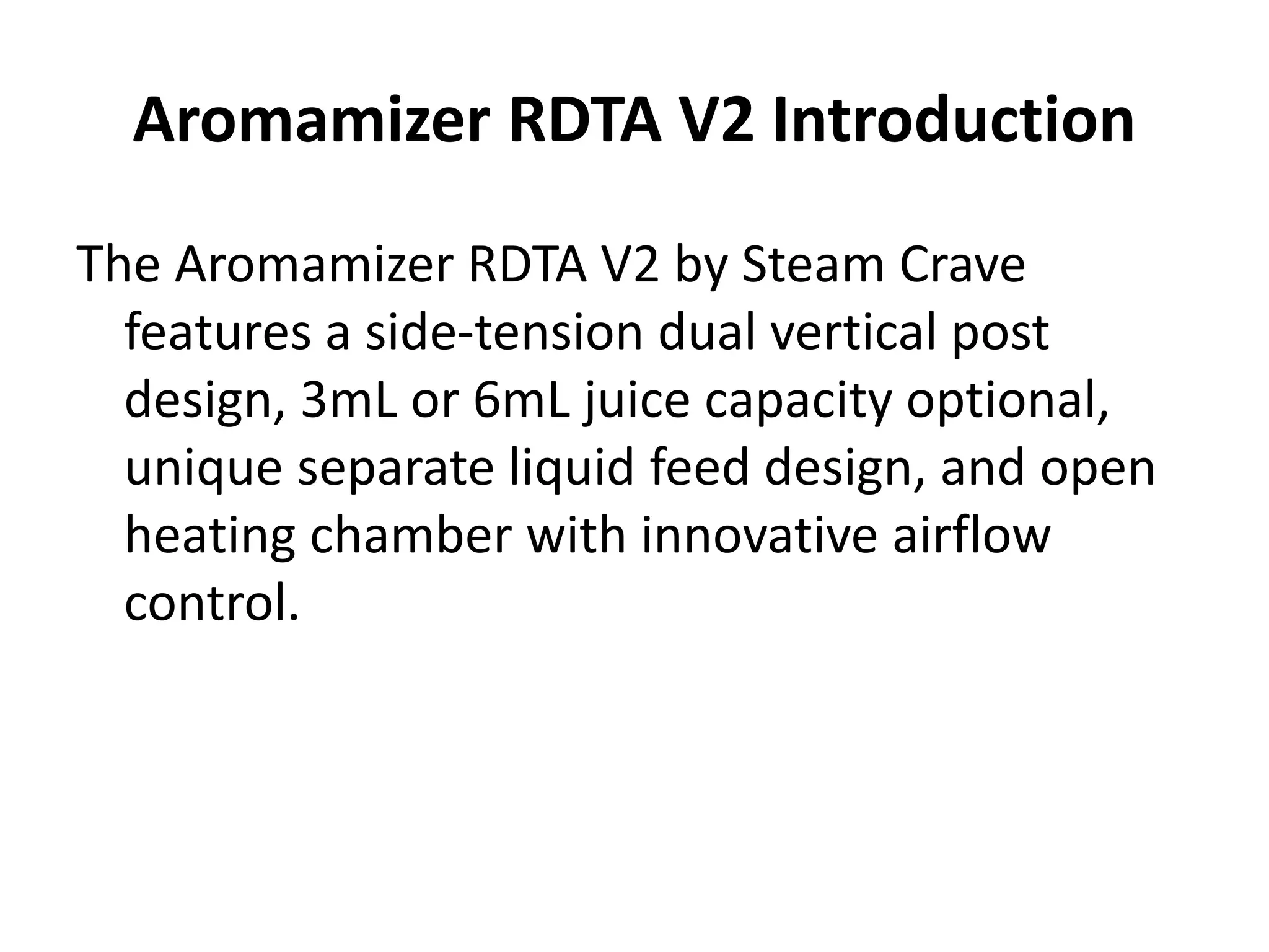 Aromamizer RDTA V2 Pros and Cons | PPT