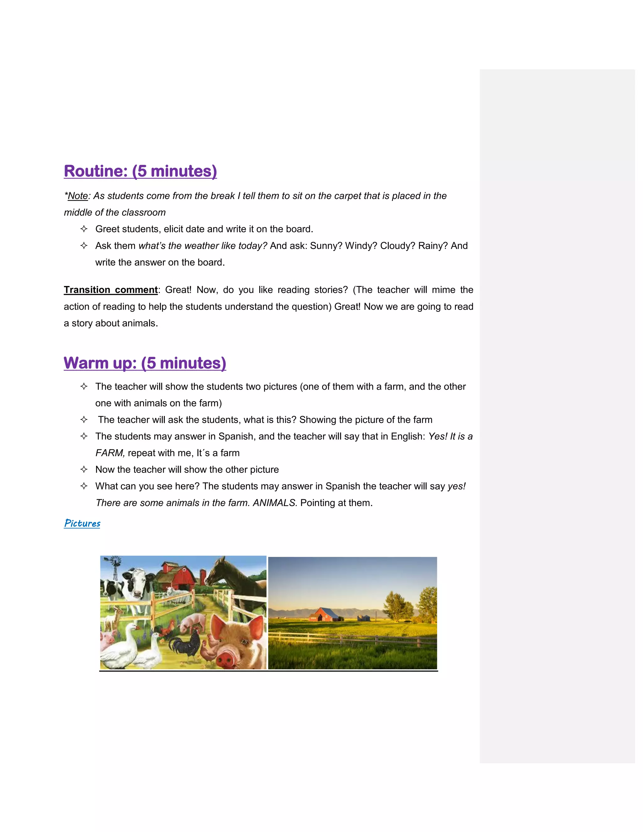 Aromando lesson plan 1 - passed | PDF