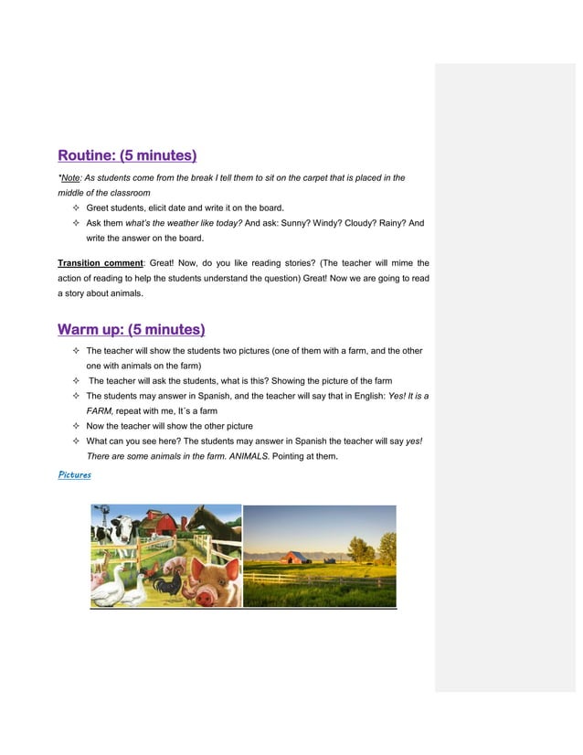 Aromando lesson plan 1 - passed | PDF