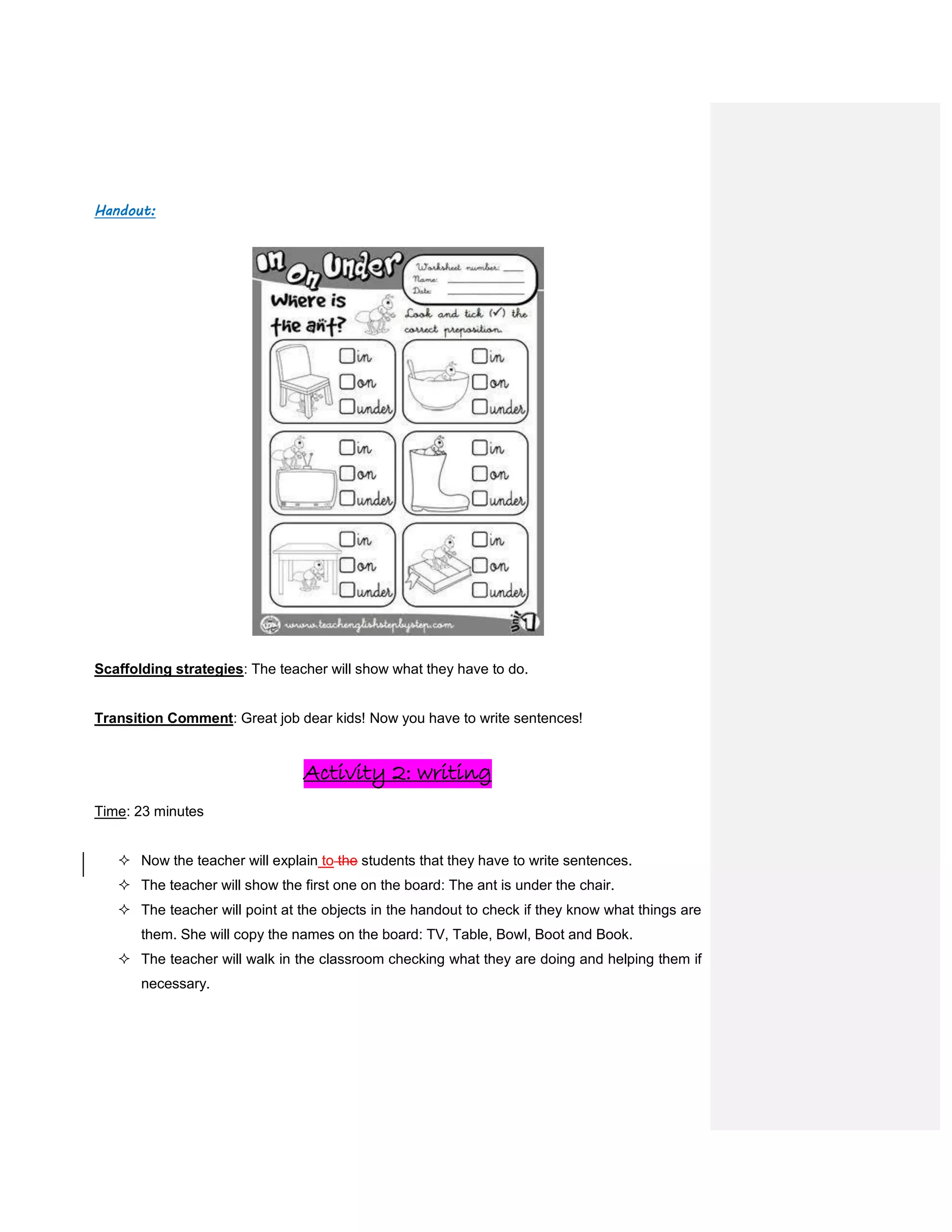 Aromando lesson plan 4 - passed | PDF