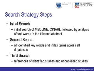 Systematic Reviews: the process, quantitative, qualitative and mixed ...