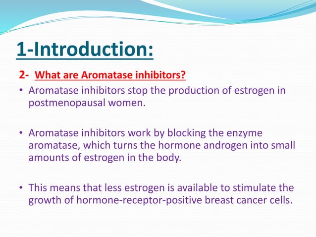 Aromatase inhibitor in treatment of breast cancer | PPTX