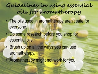 Aromatherapy | PDF
