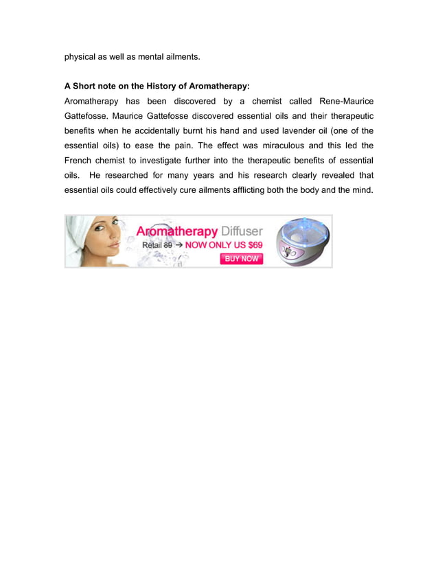 Aromatherapy Guide With Essential Oils | PDF