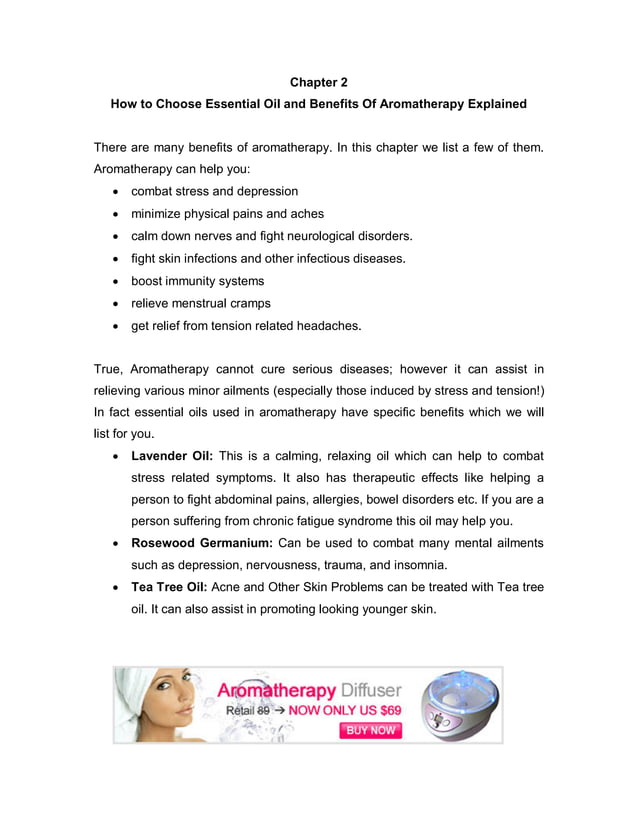 Aromatherapy Guide With Essential Oils | PDF