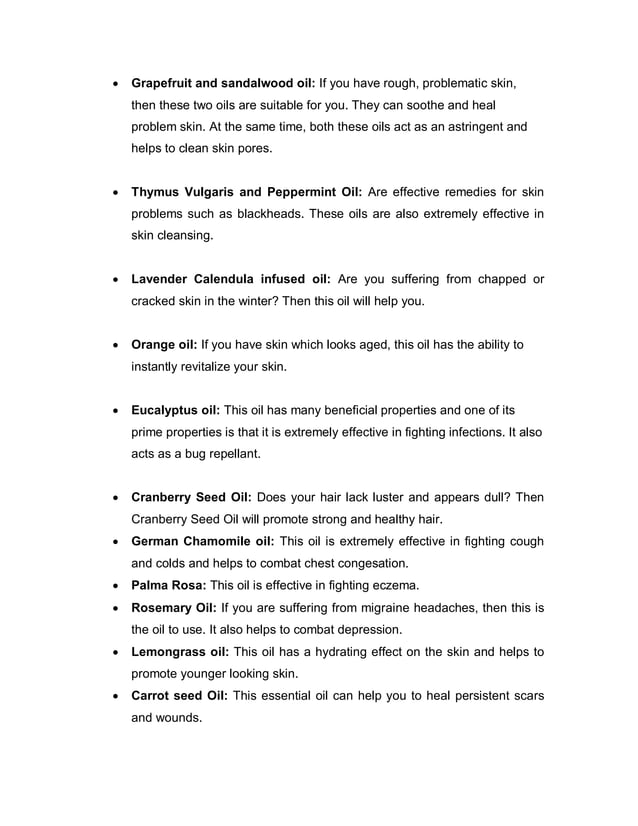 Aromatherapy Guide With Essential Oils | PDF