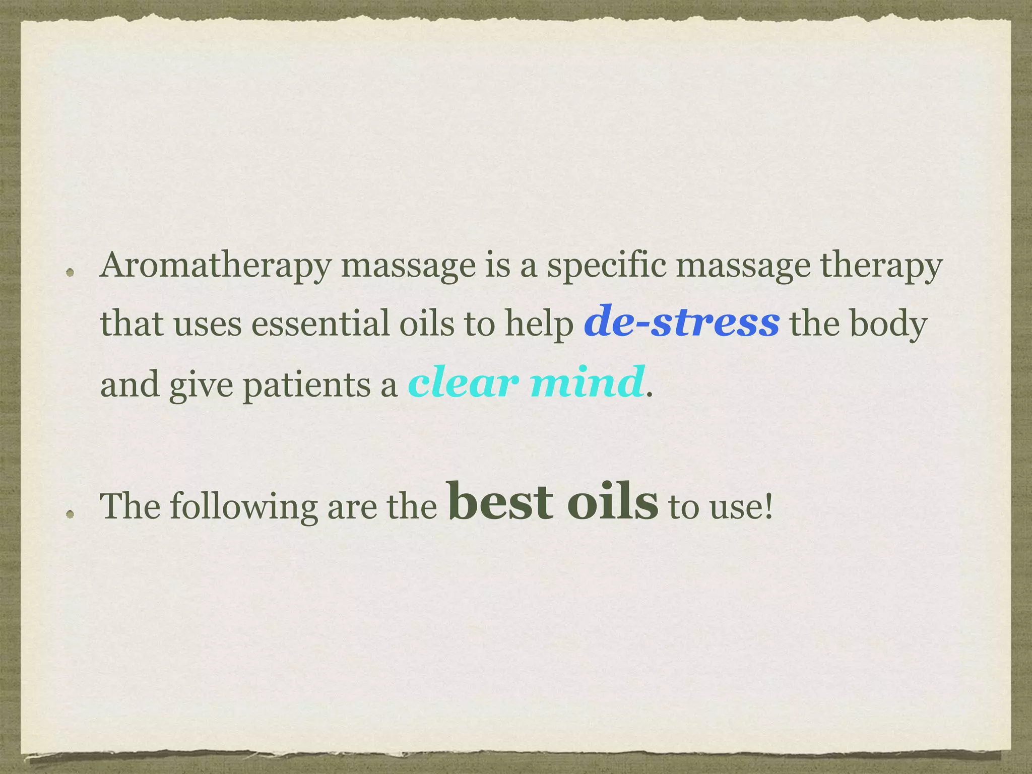 The Essential List of Essential Oils | PPTX