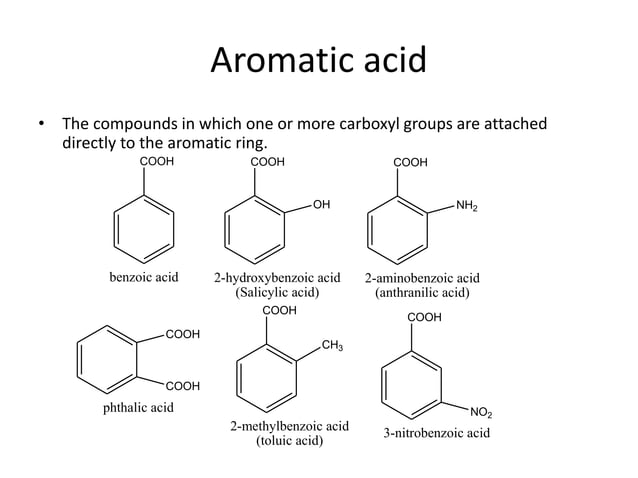 AROMATIC ACID PPT.pptx | Chemistry | Science