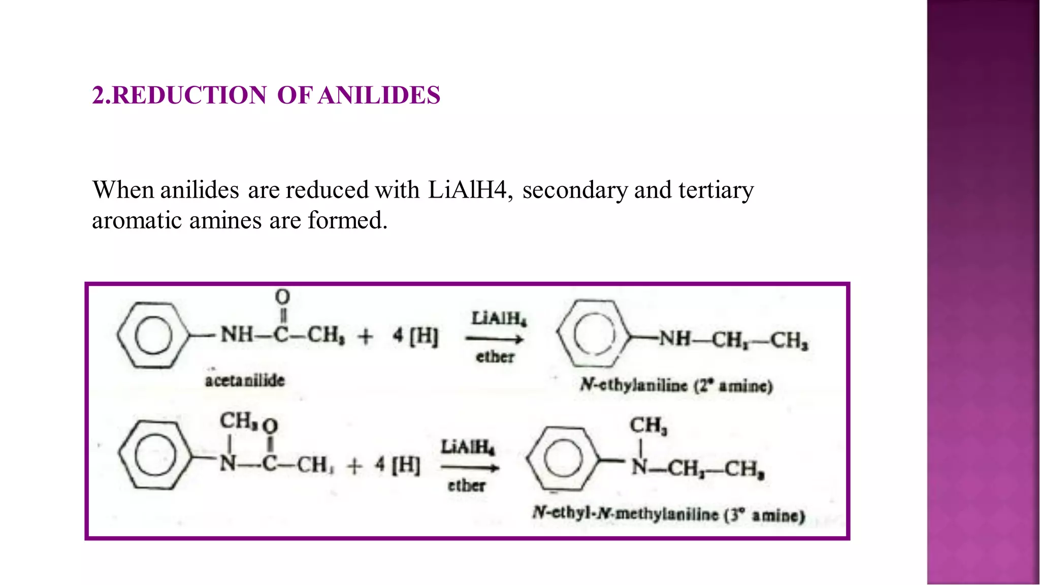 Methods of preparation of Aromatic amines | PDF