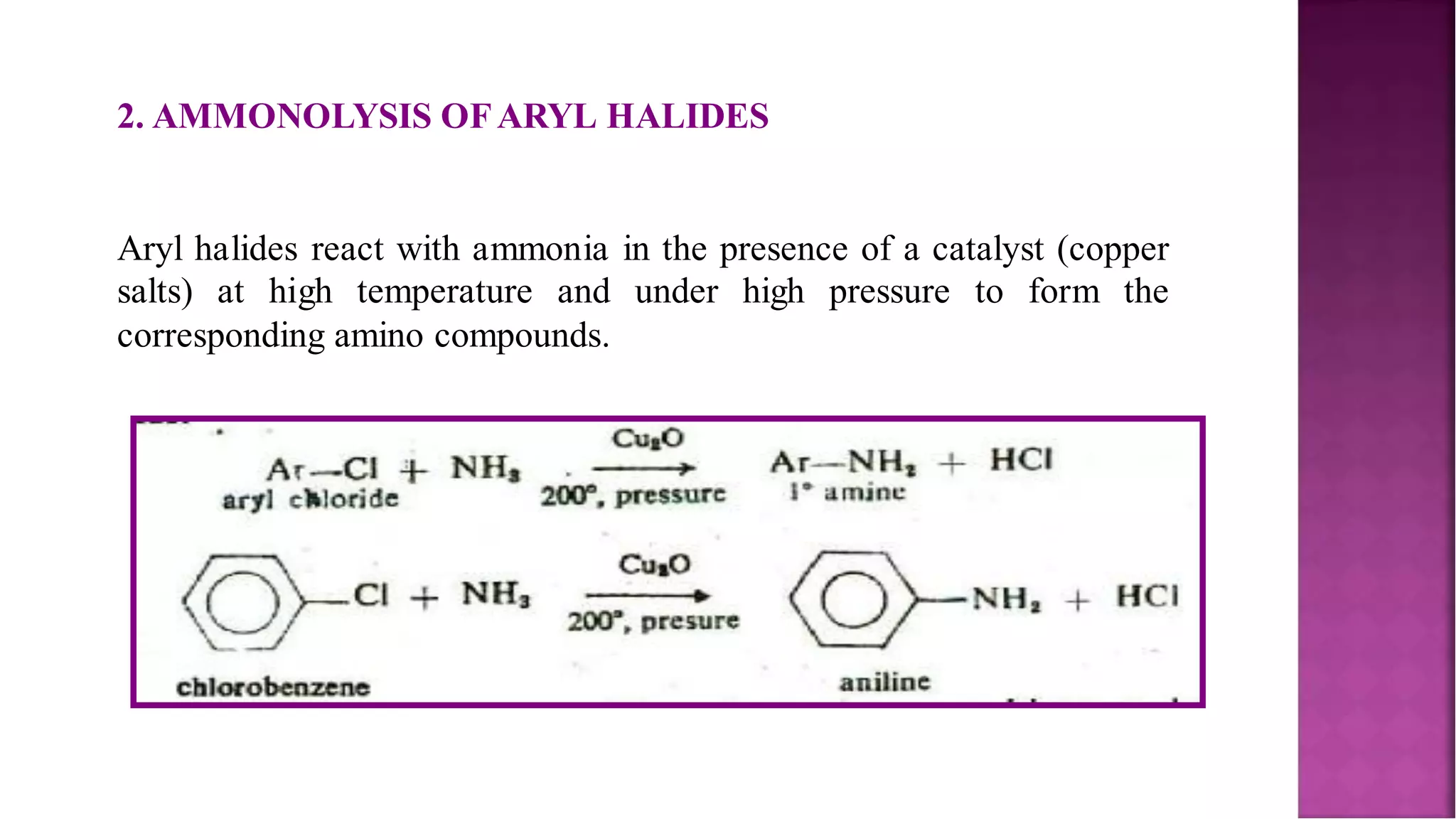 Methods of preparation of Aromatic amines | PDF