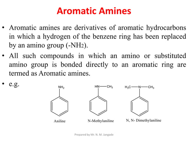 Aromatic amines | PPTX