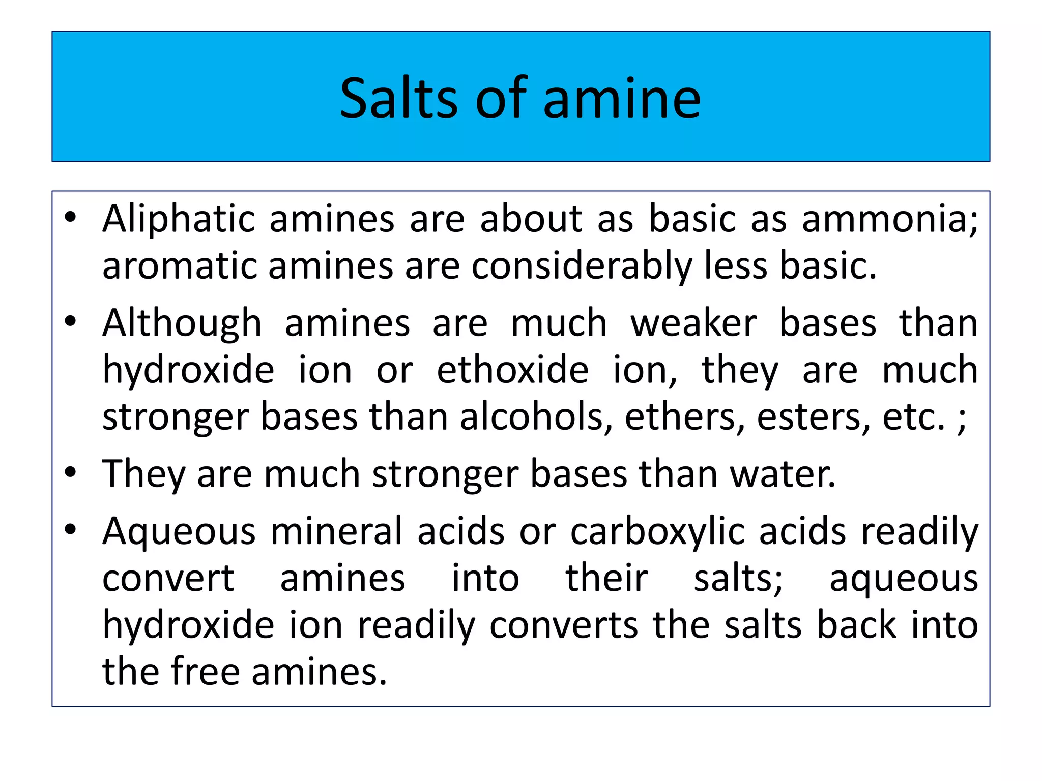 Aromatic amines | PPTX