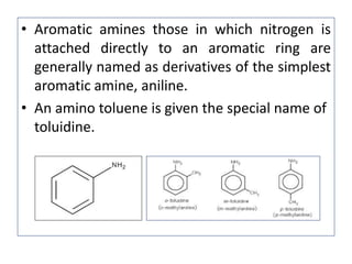 Aromatic amines | PPTX