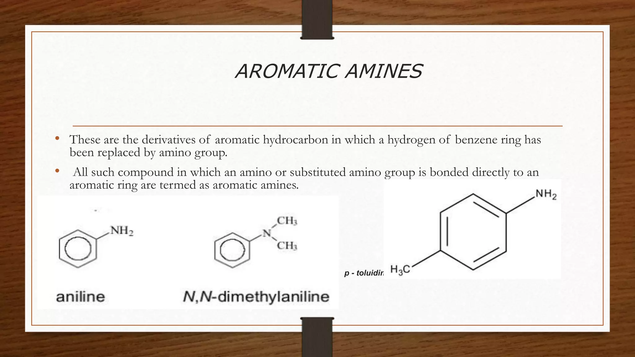 Aromatic amines | PPTX