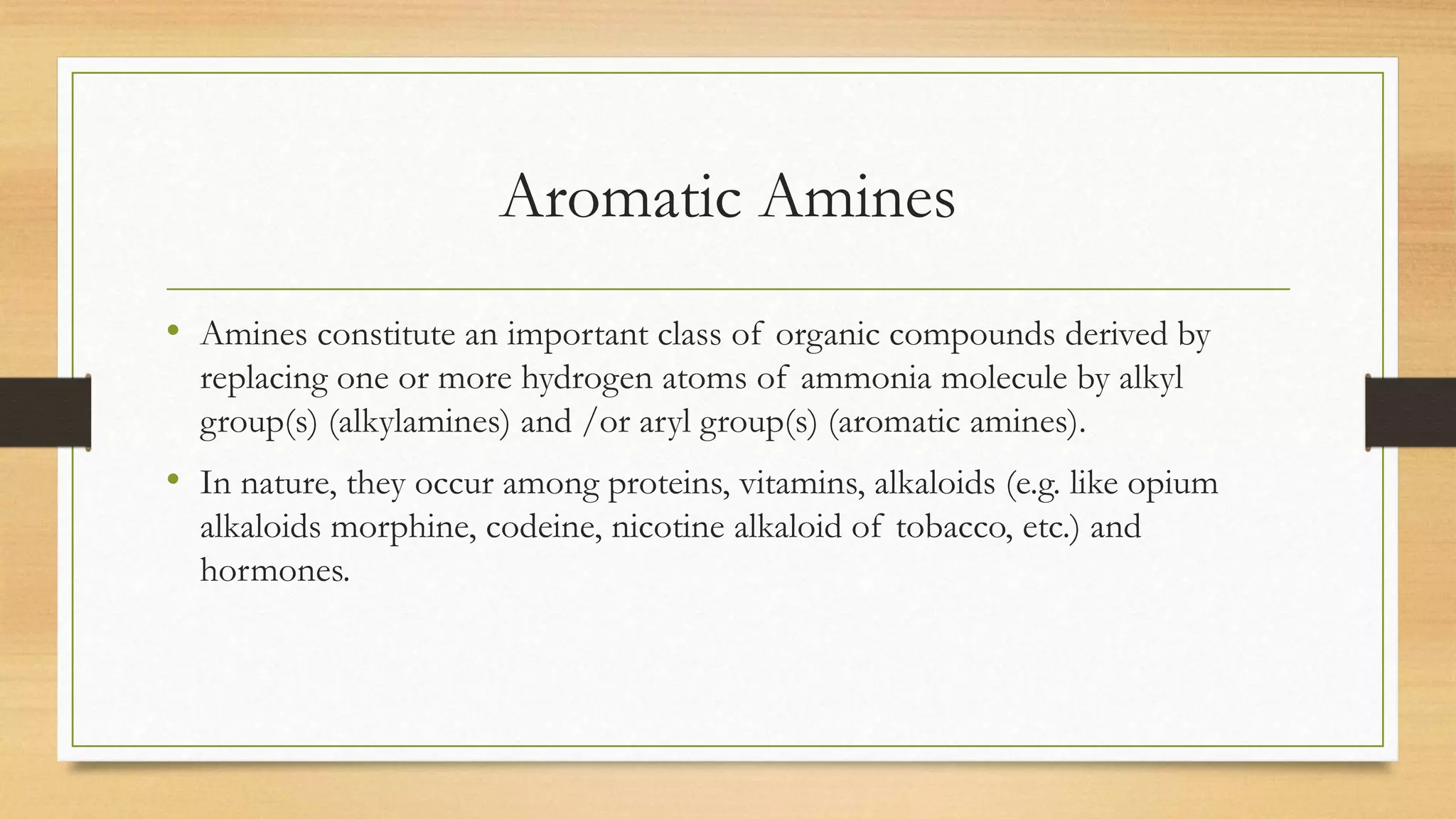 AROMATIC AMINES .pptx