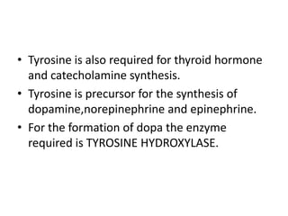 Aromatic amino acid metabolism by dr.anita verma | PPTX