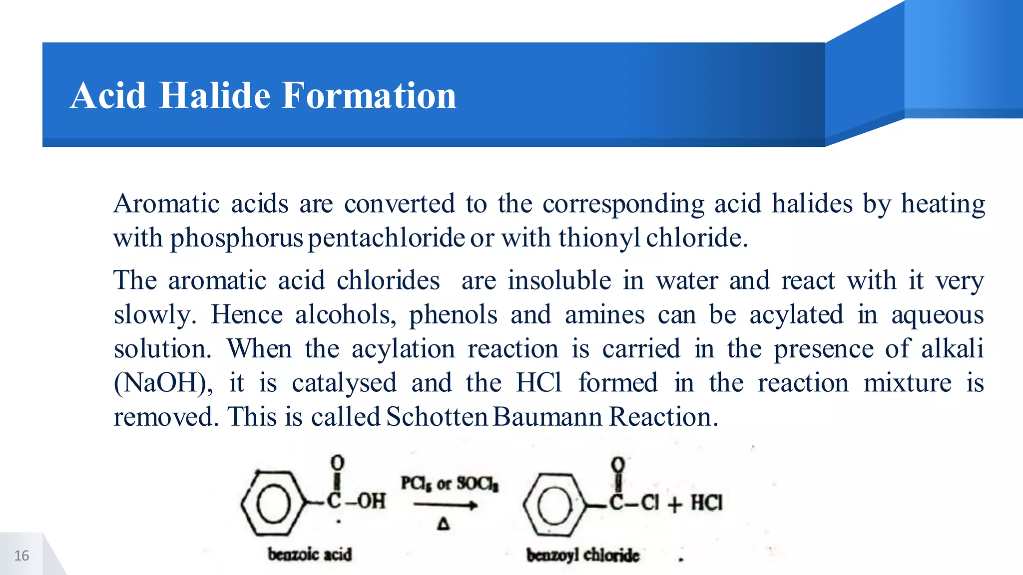 Aromatic carboxylic acid preparation and reaction | PDF