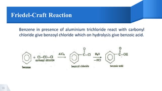 Aromatic carboxylic acid preparation and reaction | PDF