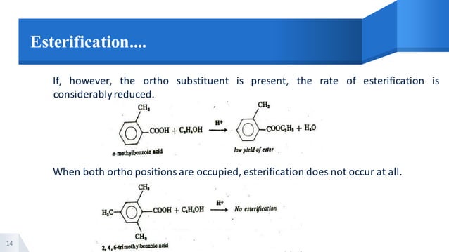 Aromatic carboxylic acid preparation and reaction | PDF