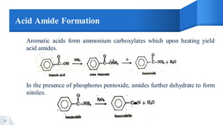 Aromatic carboxylic acid preparation and reaction | PDF