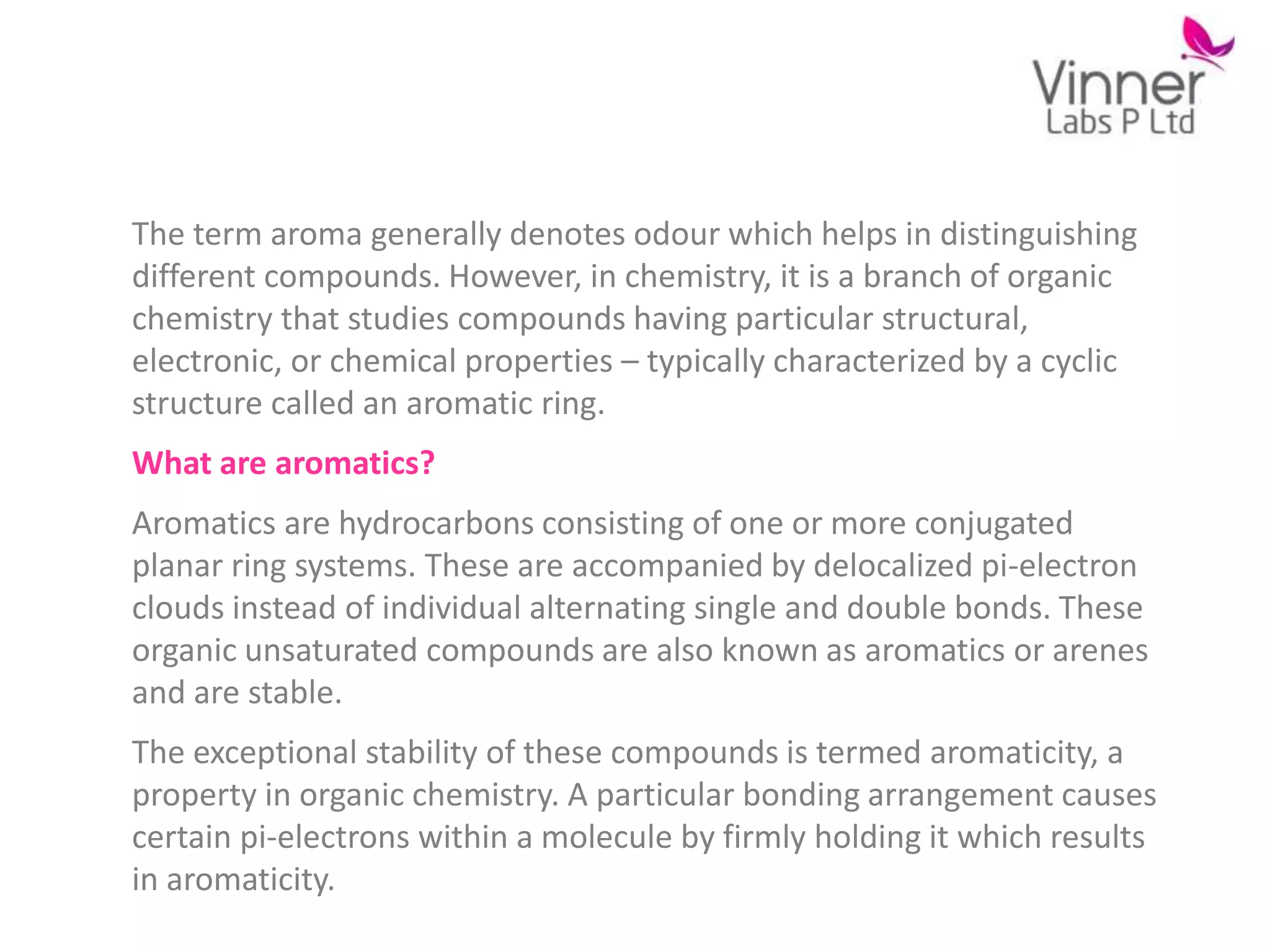 Aromatic Chemistry – An Introduction | PPTX