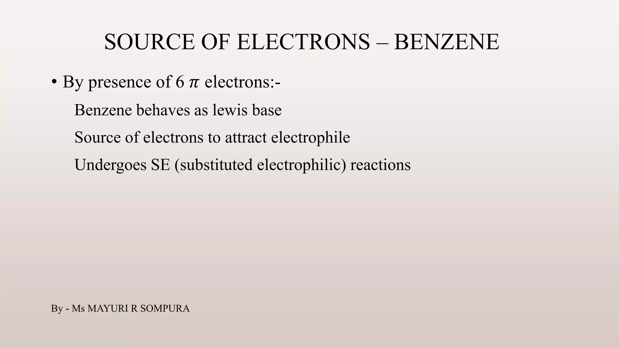Aromatic electrophilic substitution reactions | PDF