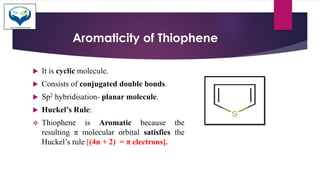 Relative Aromaticity & Reactivity of Pyrrole, Furan & Thiophene | PDF